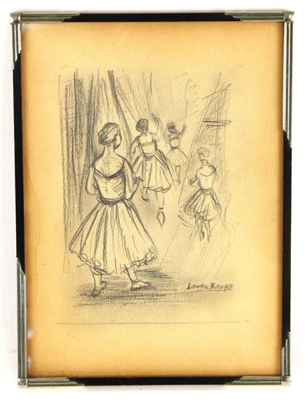 Dame Laura Knight | Ballet dancers backstage, | MutualArt