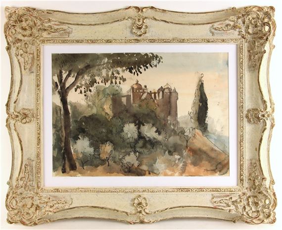 David Ponsonby | A continental hilltop castle, | MutualArt