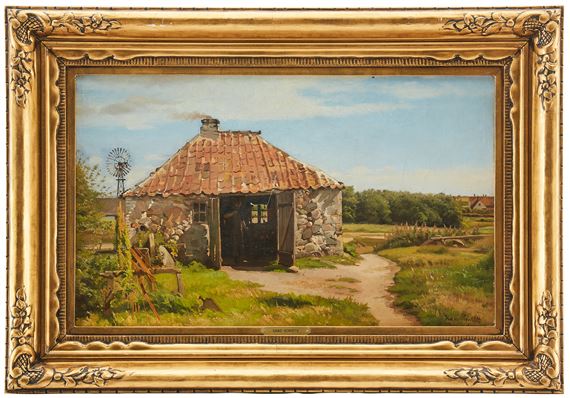 Hans Ludvig Smidth | Smedja på landsbygden | MutualArt