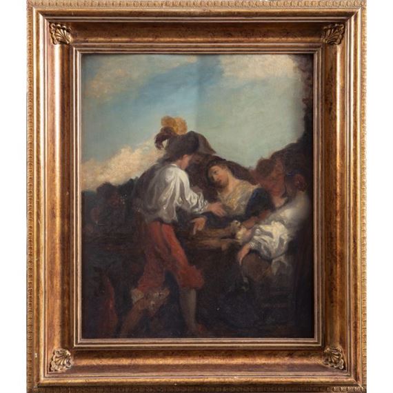 Johann Liss | Juego de la Morra al aire libre (1597) | MutualArt