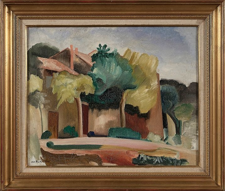 Jean Burkhalter | Jean BURKHALTER (1895-1982) Cubist landscape Oil on ...