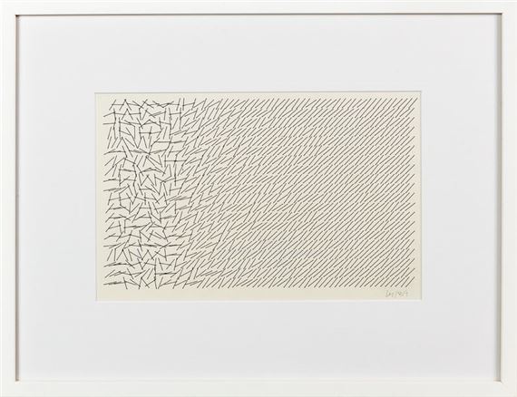 Vera Molnar | Vera MOLNÁR (1924-2023) Inclined segments (1982) | MutualArt