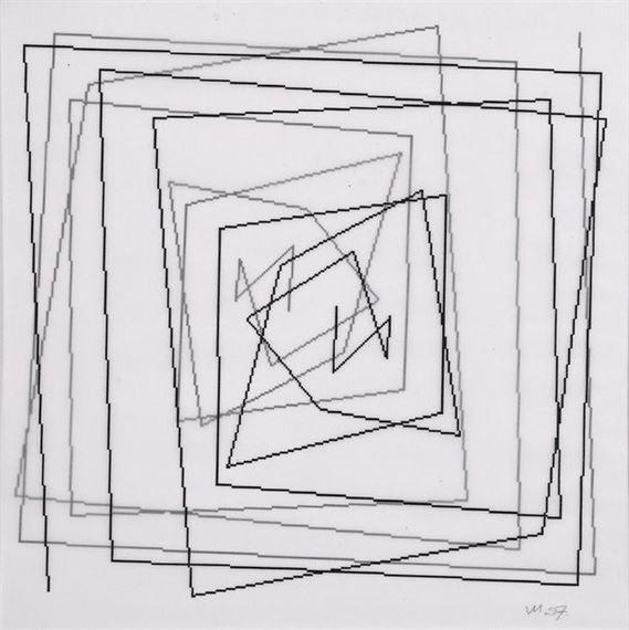 Vera Molnár | Vera MOLNÁR (1924-2023) Inverted in transparency (1997 ...