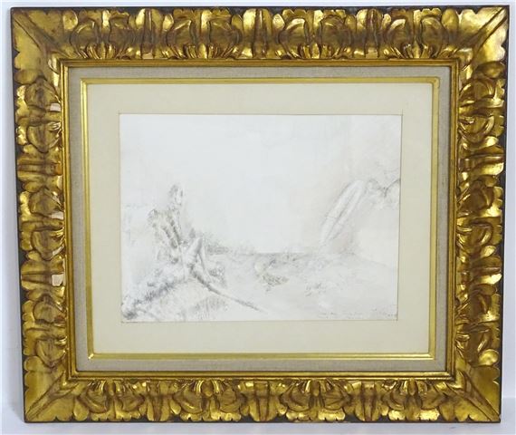 Yuri Kuper | Figures in a landscape with a large feather and a ...