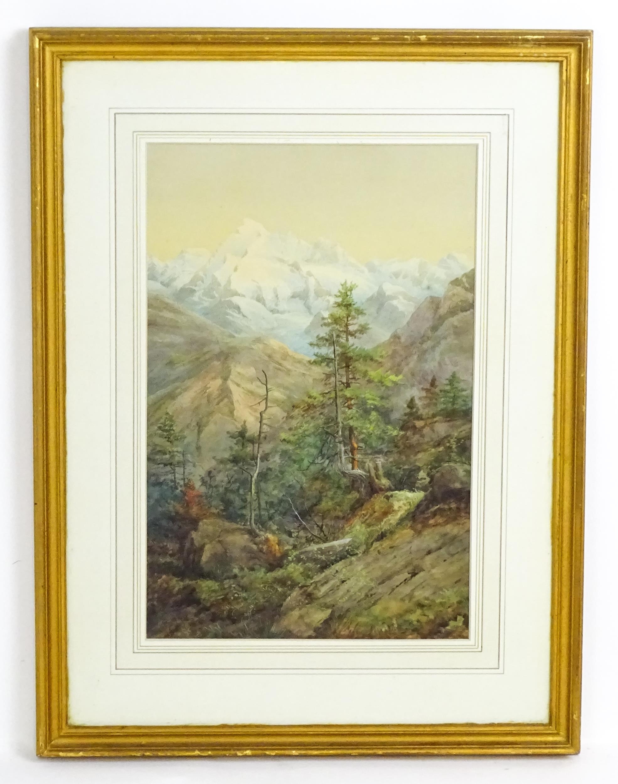 James William Garrett Smith | View of the Mischabelhorner (ca. 18 ...