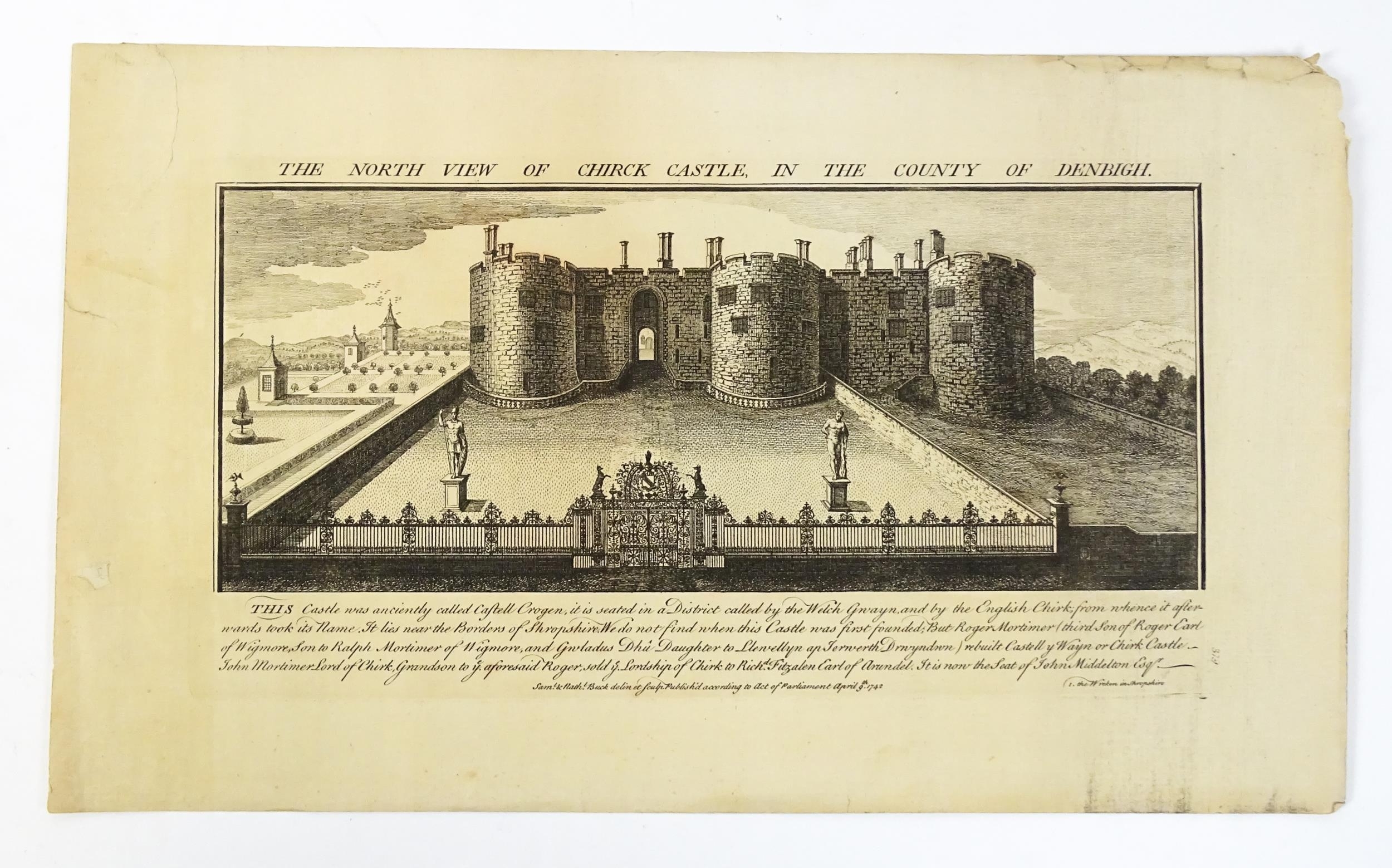 Samuel Buck | The North View of Chirck Castle (18th Century) | MutualArt