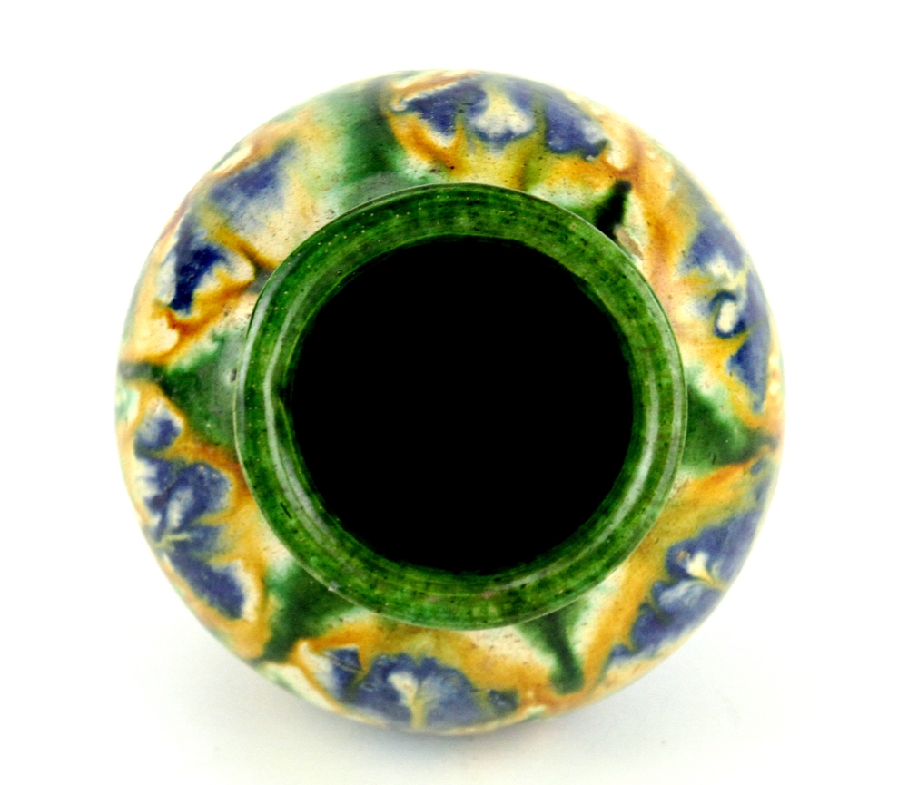Stephen Chen | Chinese Sancai-glazed Blue-splashed Pottery Jar | MutualArt