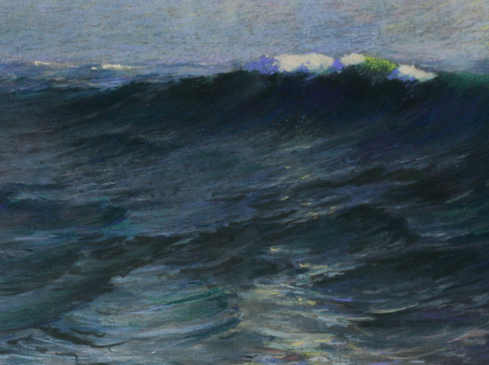Chauncey Ryder | Chauncey Foster Ryder, The Wave, Pastel (1868) | MutualArt