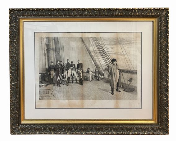 William Quiller Orchardson | Napoleon on Board HMS Bellerophon 1815 ...