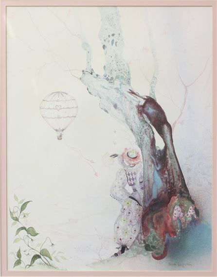 Sara Leighton | Clown with hot air balloon | MutualArt