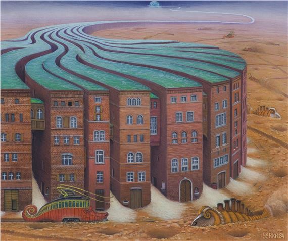 Jacek Yerka | WODA DLA MARSA (2024) | MutualArt