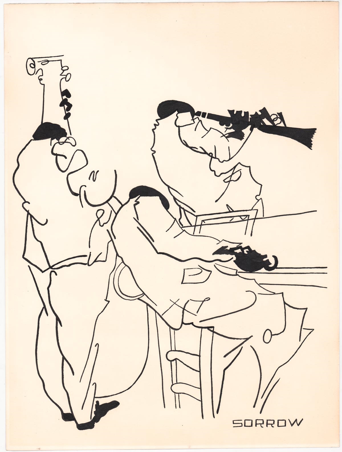 William Carter | William Carter Sorrow Original Jazz Artwork | MutualArt