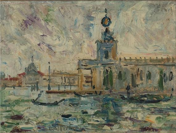 Luciano Albertini | Punta della Dogana in Venice (1957) | MutualArt