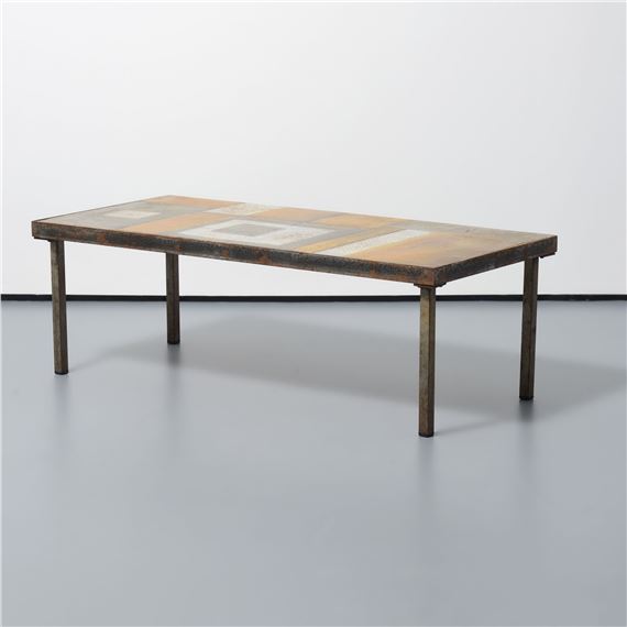 Roger Capron | Roger Capron Tile Top Table | MutualArt