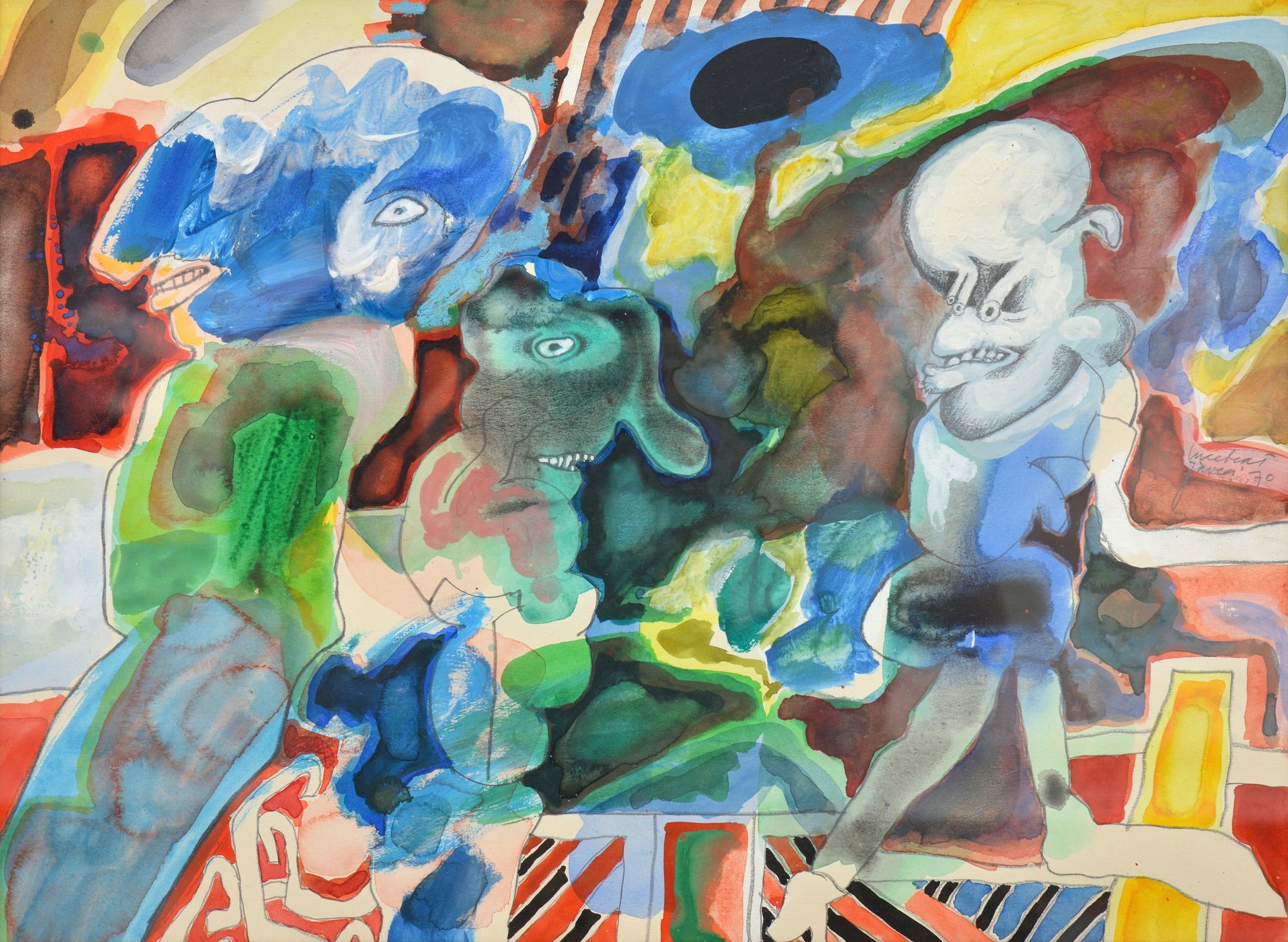 Lucebert | A figure | MutualArt