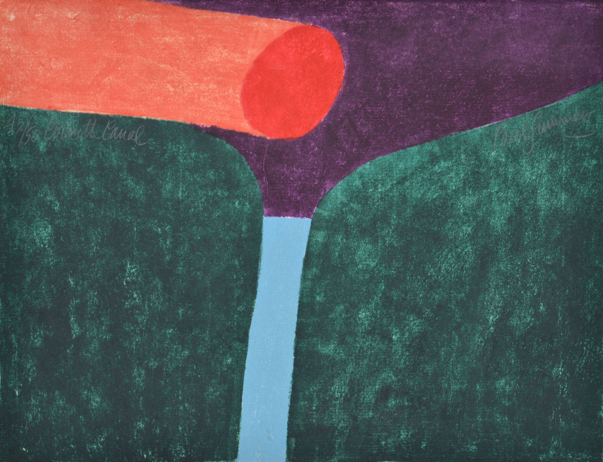 Carol Summers | Carol Summers CORINTH CANAL Woodcut Print (1977 ...