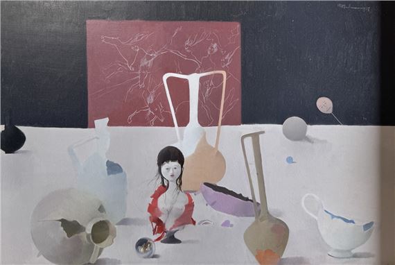 Otto Bachmann | Frauentorso und Karaffen (1958) | MutualArt