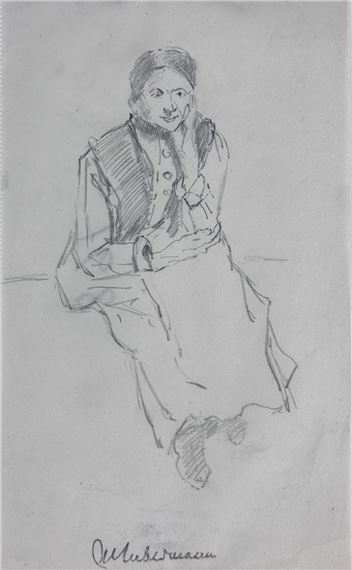 Max Liebermann | Portrait of a woman | MutualArt