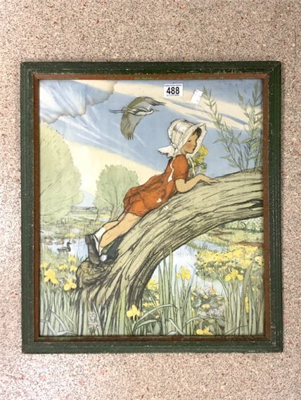 Muriel Dawson | MURIEL DAWSON (1897-1974) FRAMED AND GLAZED PRINT 59 X ...