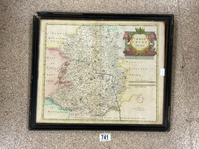 Robert Morden | MAP OF SHROPSHIRE BY ROBERT MORDEN 104 X 74CM | MutualArt