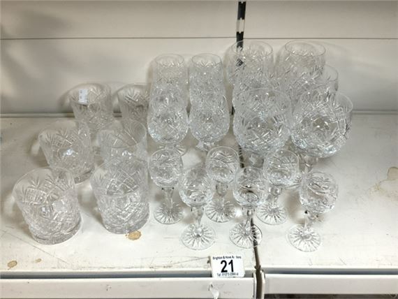 Thomas Webb | VINTAGE THOMAS WEBB CUT GLASS INCLUDES WHISKY TUMBLERS ...