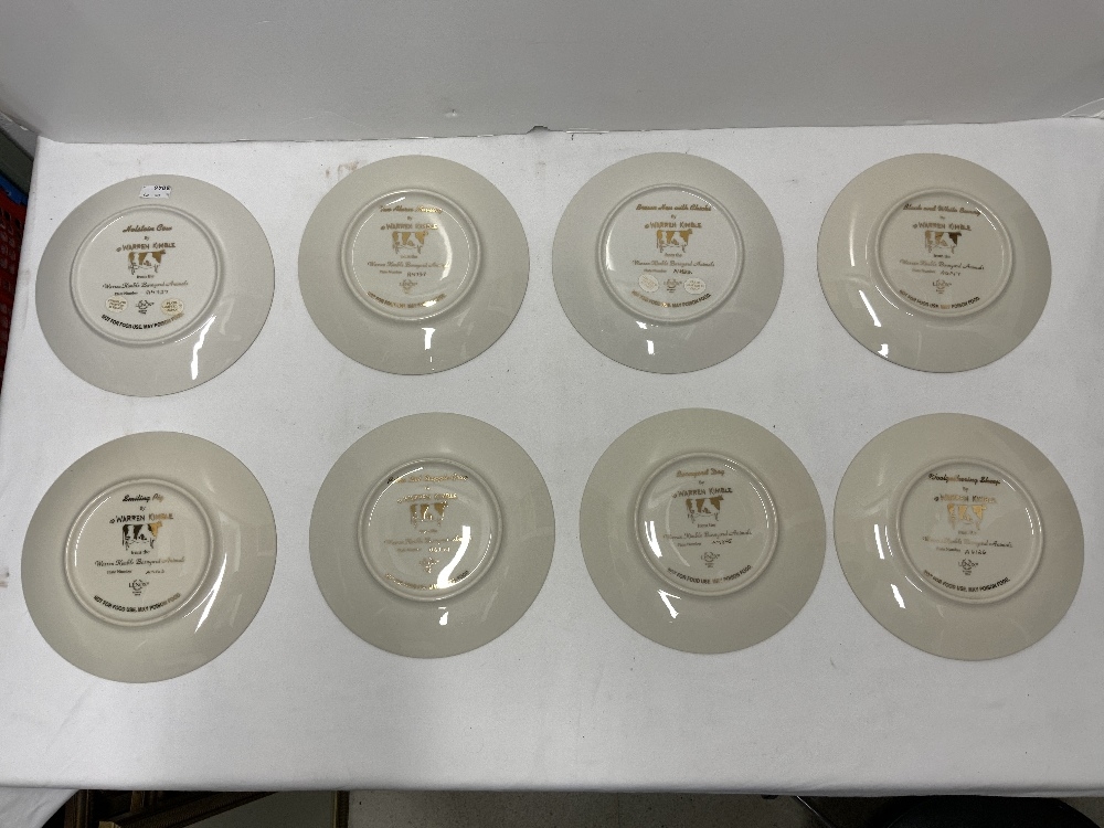 Warren Kimble | SET OF EIGHT WARREN KIMBLE BARNYARD ANIMAL DECORATED ...