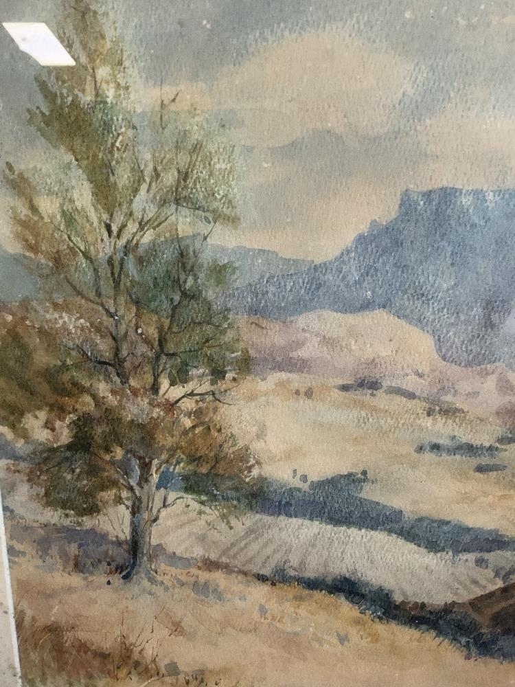 Maurice Fearns | MAURICE FEARNS SIGNED WATERCOLOUR MOUNTAINOUS SCENE ...