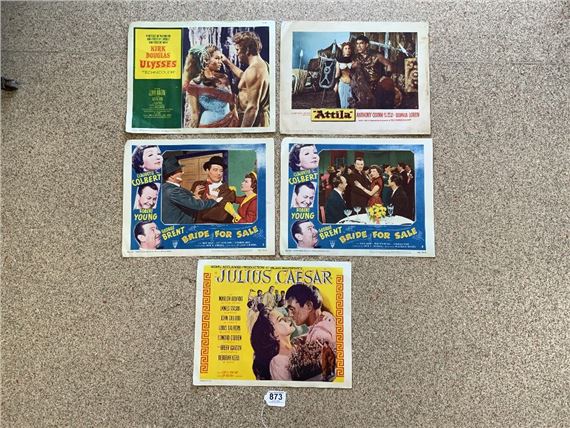 Paramount Pictures | FIVE 1950S/60S FOYER POSTERS KIRK DOUGLAS ULYSSES ...