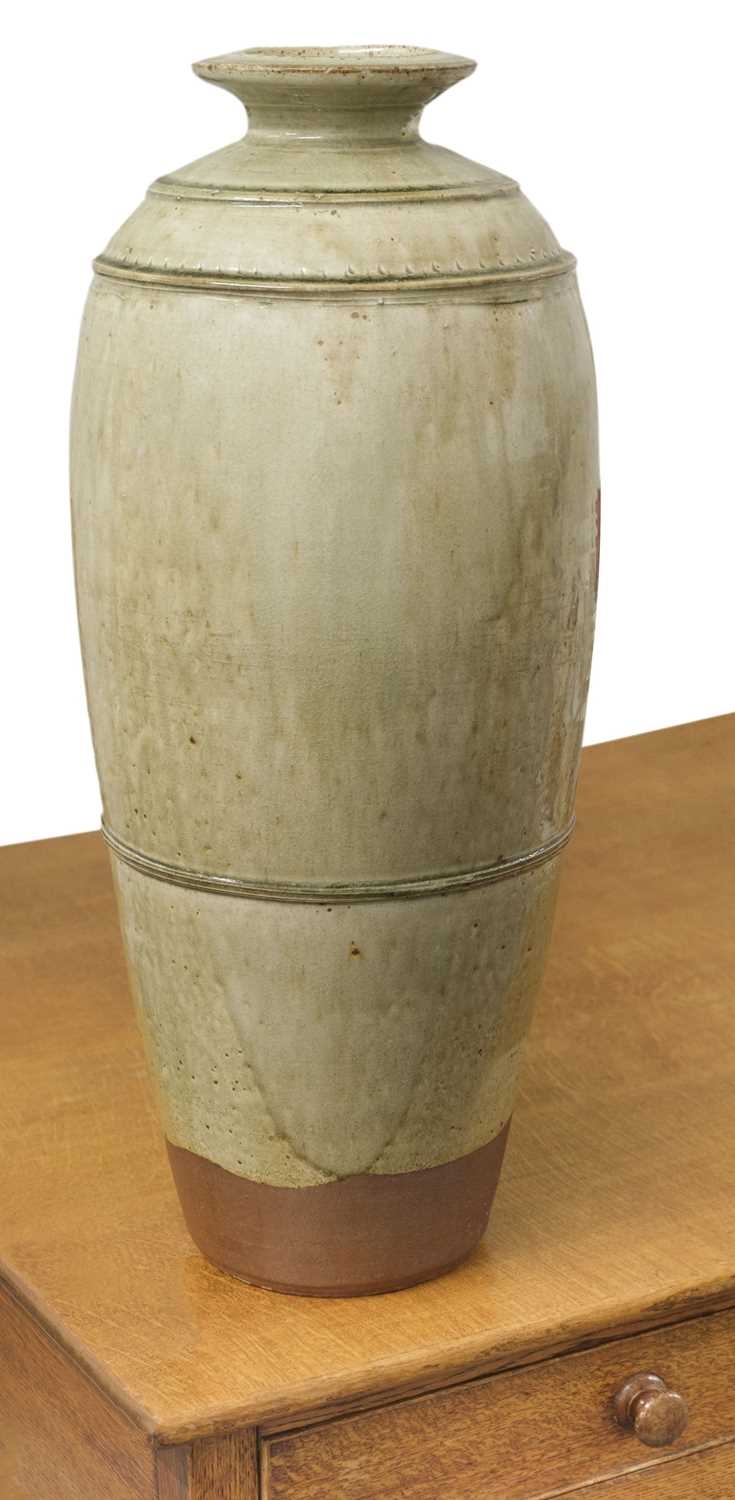 Richard Batterham | A very tall two-piece stoneware bottle (1980s ...