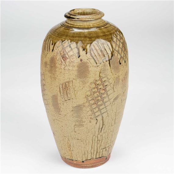 Mike Dodd | A large stoneware bottle vase | MutualArt
