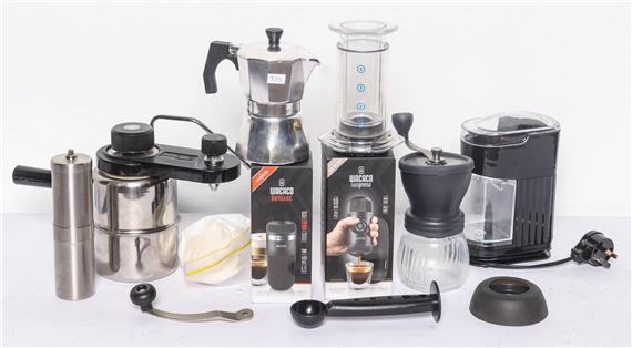 Benjamin Roubaud | A bundle of coffee-making supplies | MutualArt