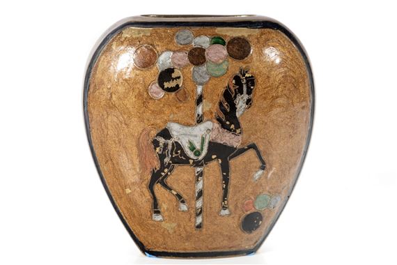 Rosenthal Netter | Rosenthal Netter Hand-Painted Enamel Vase | MutualArt
