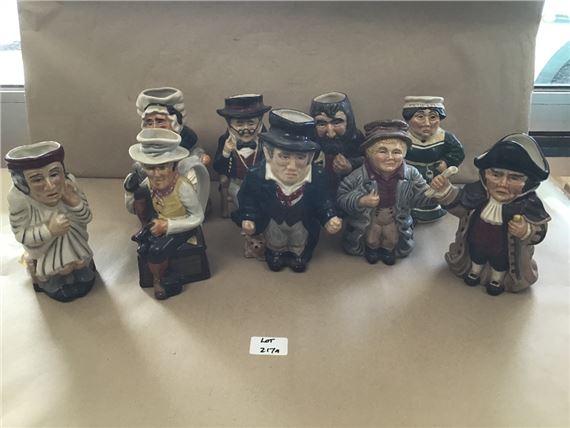 Charles Dickens | NINE ROY KIRKHAM POTTERY FIGURES FROM THE CHARLES ...