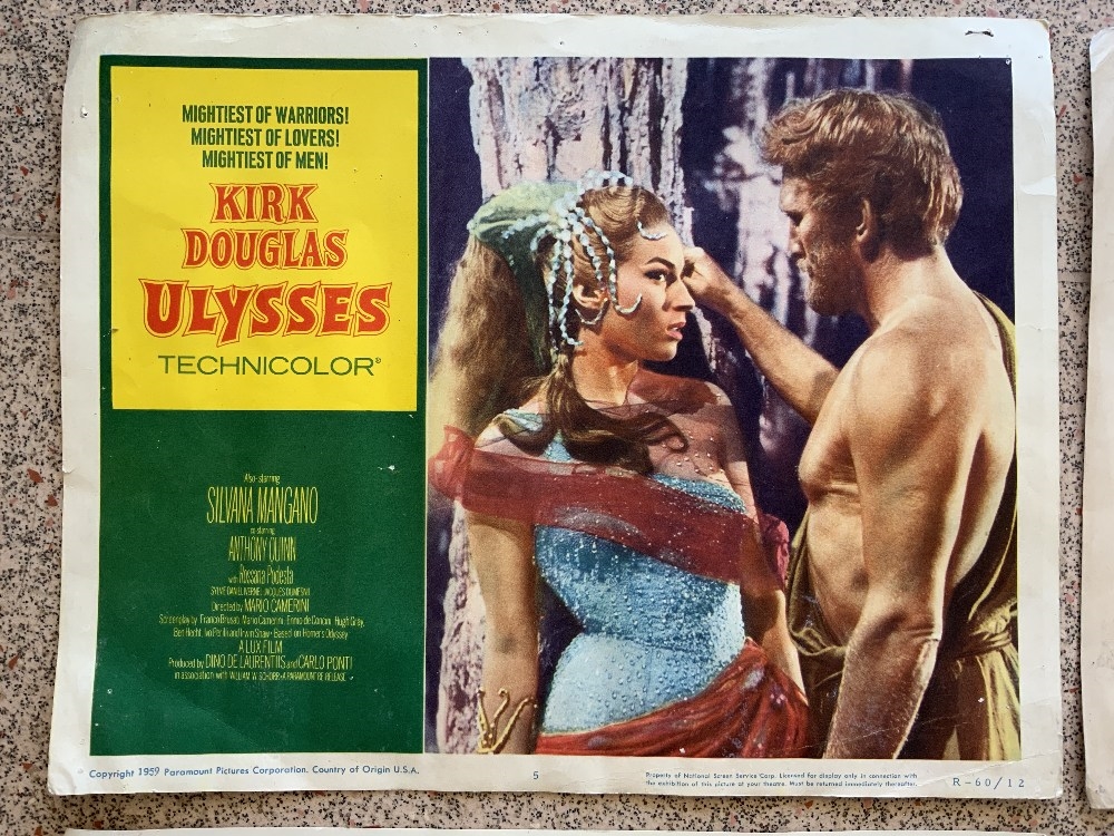 Paramount Pictures | FIVE 1950S/60S FOYER POSTERS KIRK DOUGLAS ULYSSES AND FOUR OTHERS (1950s ...