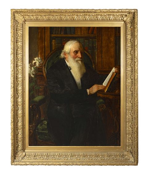 James Doyle Penrose | Portrait of a seated gentleman in a library (1885 ...