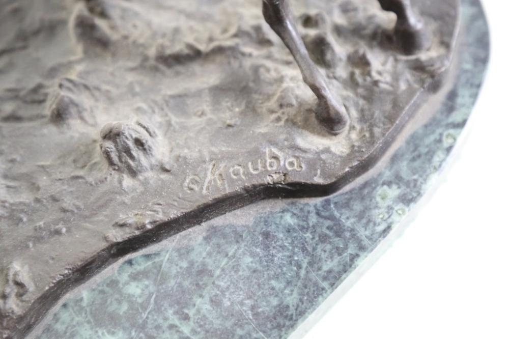 Carl Kauba | A bronze figure group depicting the Native Americans ...