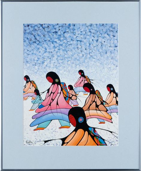 Cecil Youngfox | Untitled - Drumming and Dancing | MutualArt