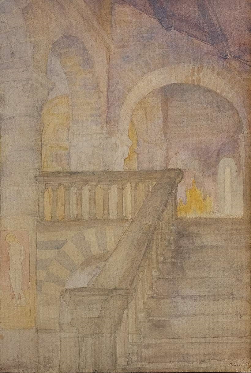 Jan Rembowski | Wnętrze, 1908 (1908) | MutualArt