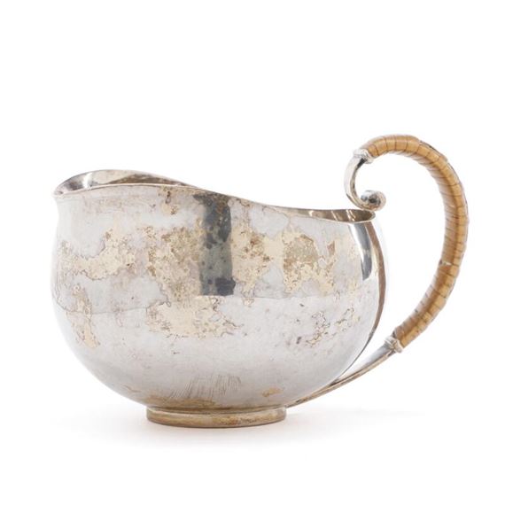 Karl Gustav Hansen | A sterling silver pipkin with hammered surface ...