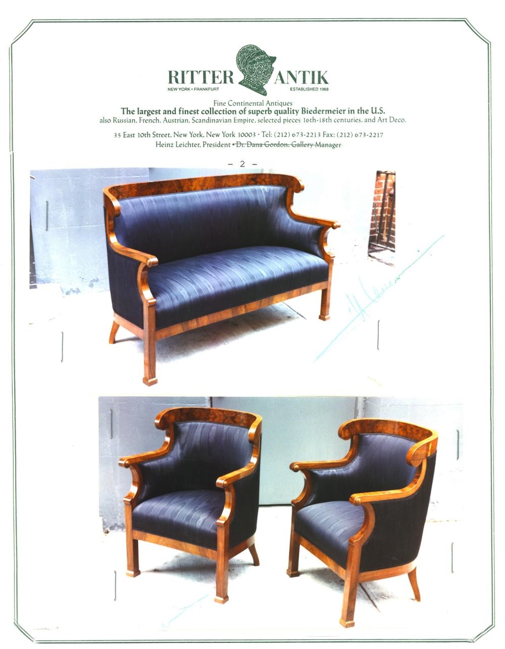 Josef Danhauser | Rare Biedermeier Black Walnut Parlor Suite (19 ...