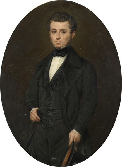 Louis Ricquier | RICQUIER Louis, 1792-1884 Jeune femme à la... - Lot ...