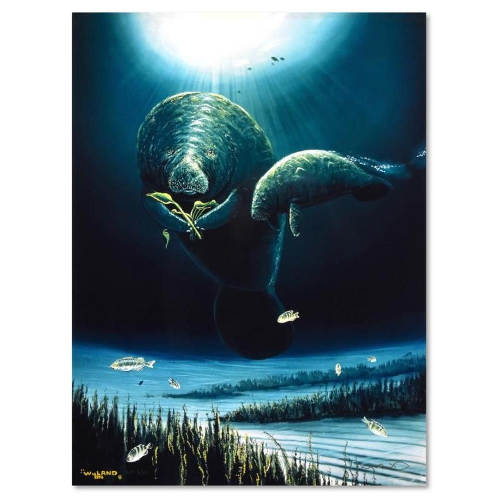 Robert Wyland | Save the Manatees Hand Embellished Limited Edition ...