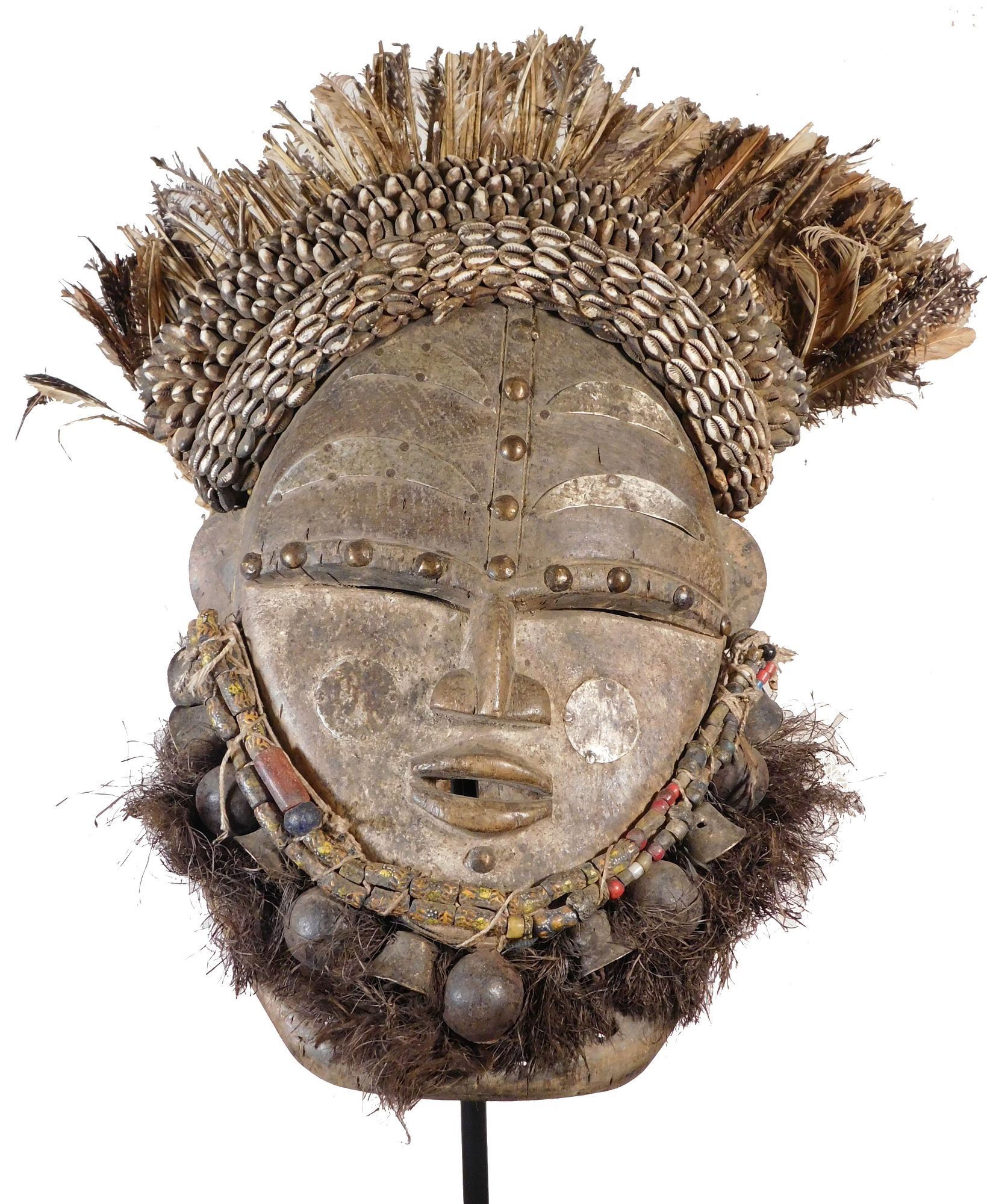 African School, 20th Century | Elaborate Large Janus Mask | MutualArt
