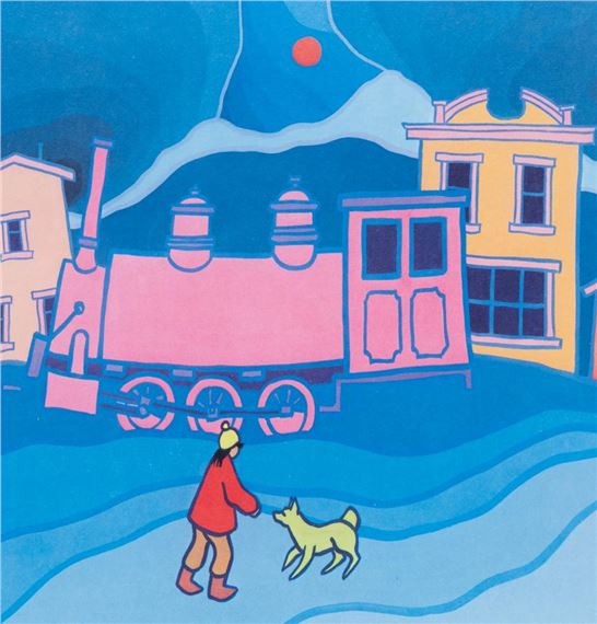 Ted Harrison | TED HARRISON - Old Duchess (1989) | MutualArt