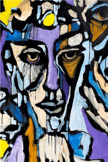 Philippe Visson | Philippe Visson (1942-2008), Composition aux masques ...