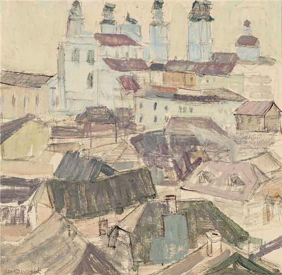 Leon Gaspard | Russian City Scene | MutualArt