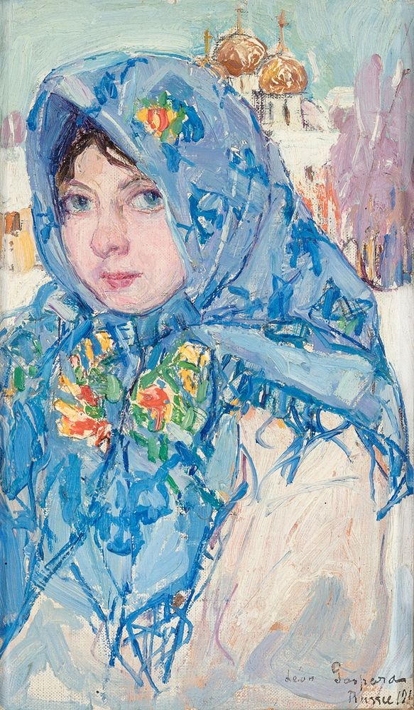 Leon Gaspard | The Blue Shawl, 1914 | MutualArt