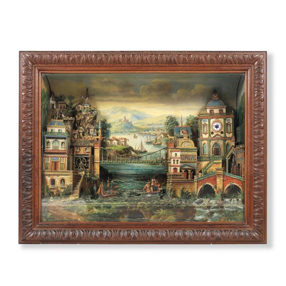 Xavier Tharin | Tableau-horloge avec automates | MutualArt