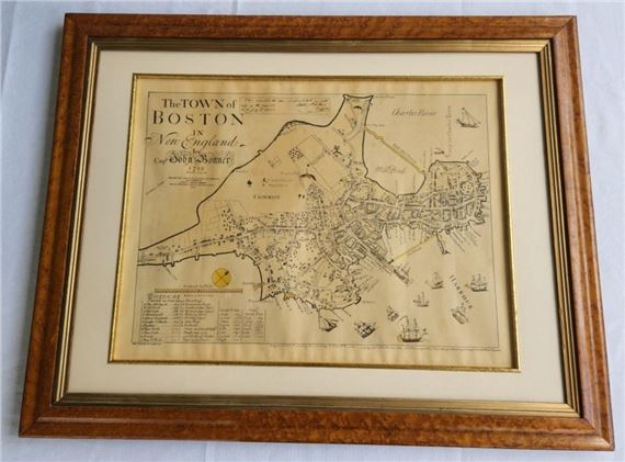 C. Smith | Captain John Bonner Framed Map of Boston | MutualArt