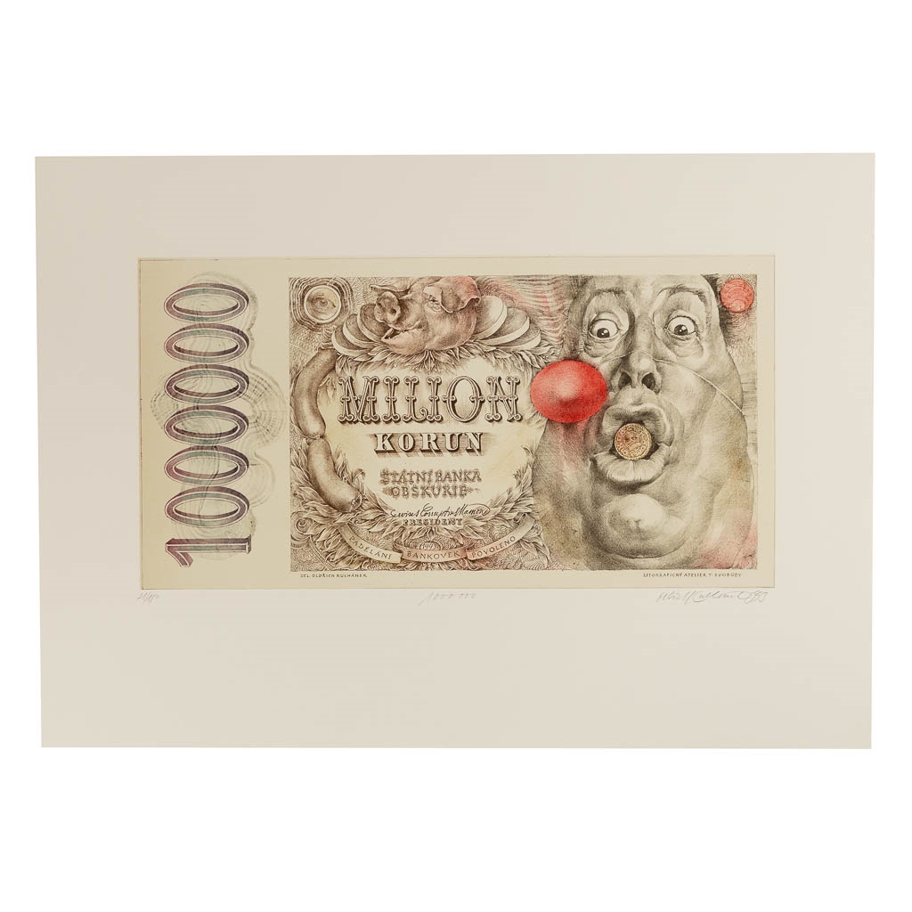 Oldrich Kulhánek | Funny Money - Million Korun (1993) | MutualArt